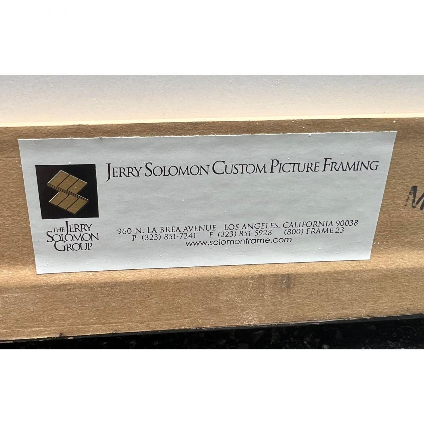 2nd Architectural Neoclassical Oil Painting in Jerry Solomon Giltwood Frame