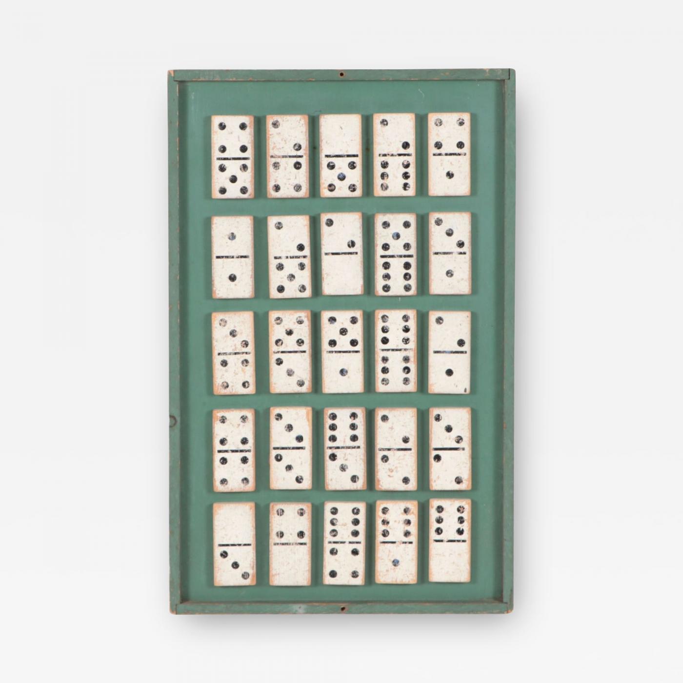 A 19th Century Dominoes Folk Art Assemblage