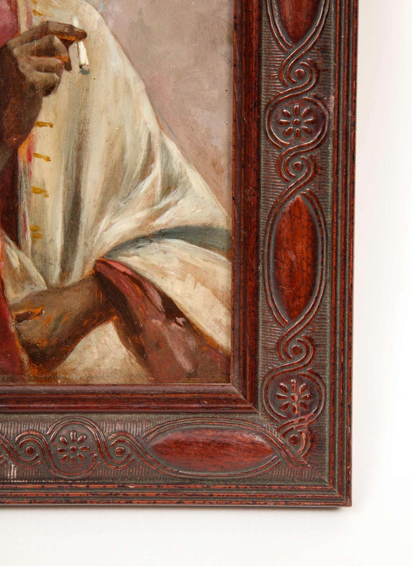 Orientalist / Orientalism - A Ferres, Portrait of a Moorish Man Smoking ...