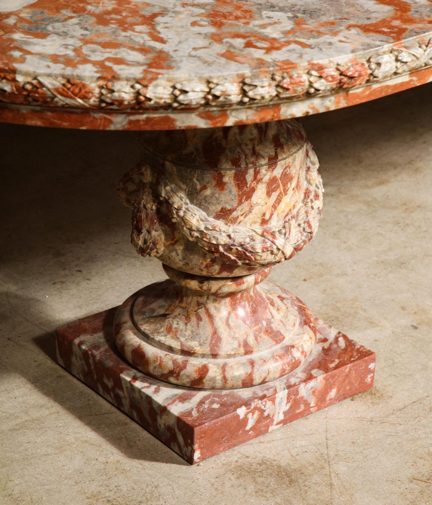 A French Languedoc Marble Dining Table 18th-19th Century