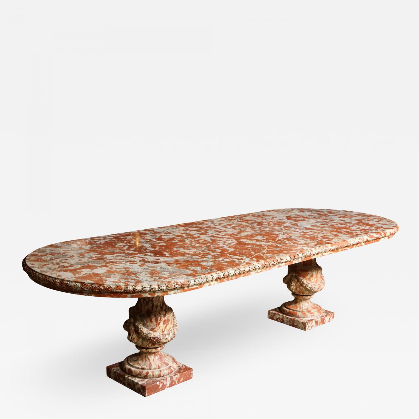 A French Languedoc Marble Dining Table 18th-19th Century