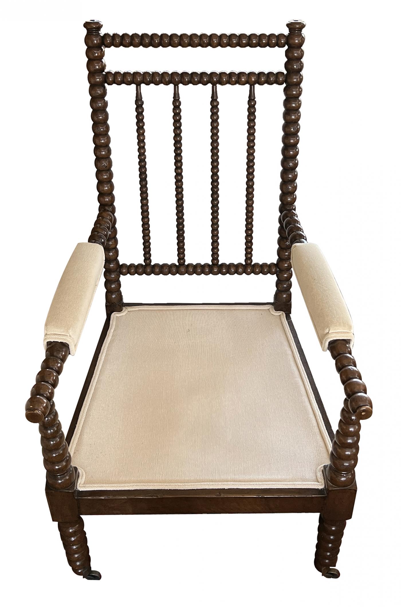 A Handsome Pair of George IV Style Bobbin-turned Spindle Armchairs