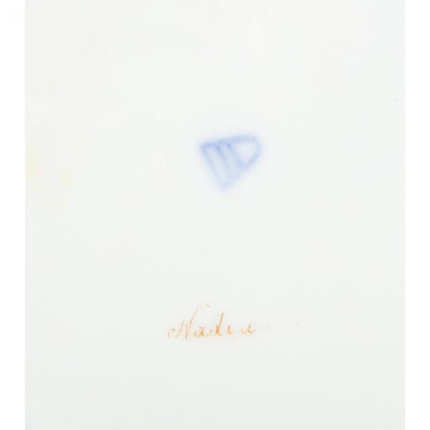 A Rare and Exceptional Royal Vienna Porcelain Plate of "Nadia" by Wagner