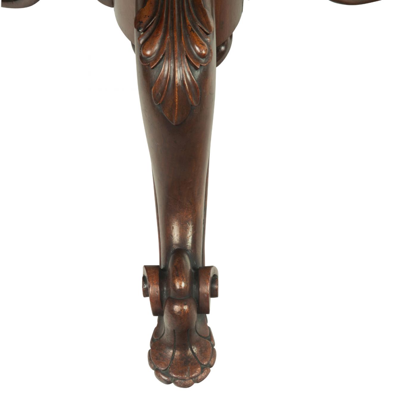 A Victorian mahogany revolving display table
