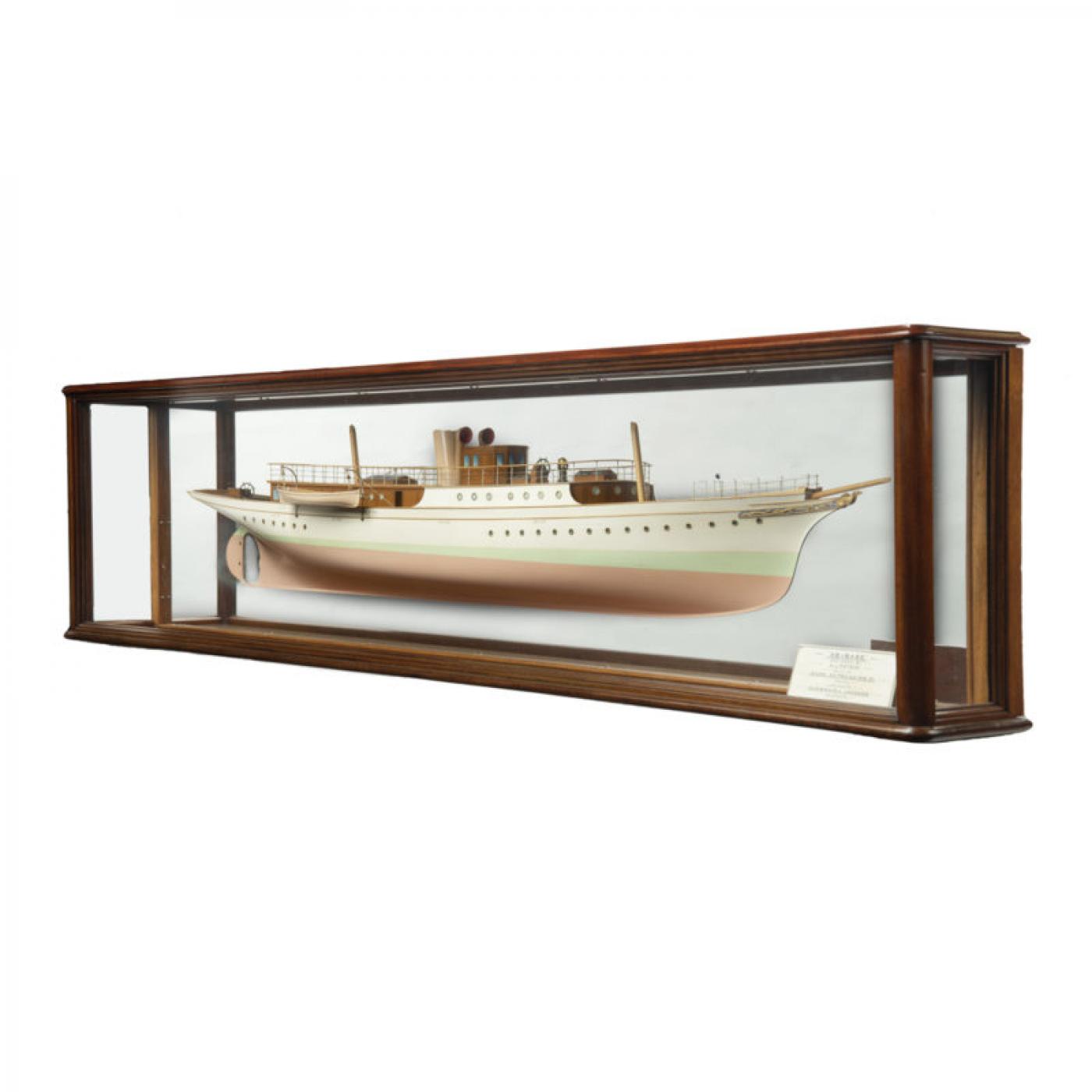 A half hull model of Egyptian Coast Guard Cutter Ab-Bass by G.L.Watson ...