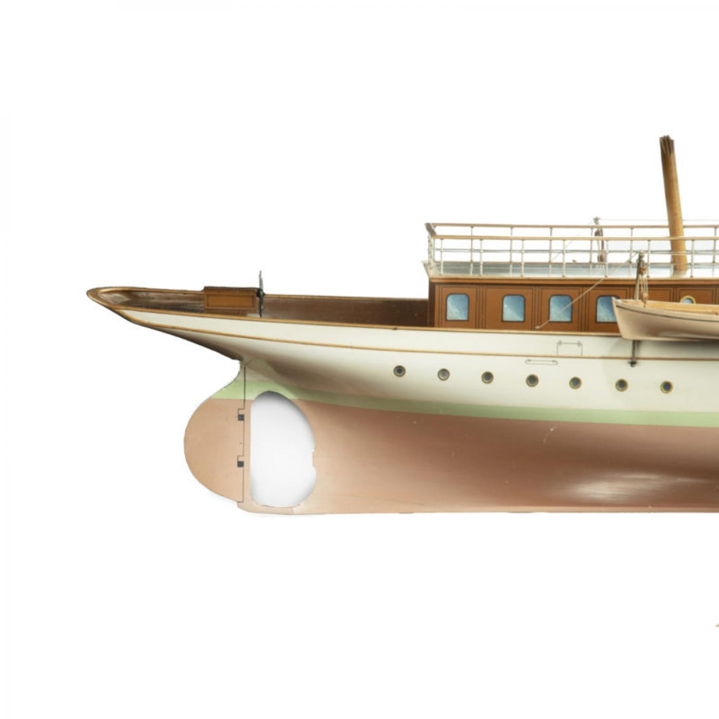 A half hull model of Egyptian Coast Guard Cutter Ab-Bass by G.L.Watson ...