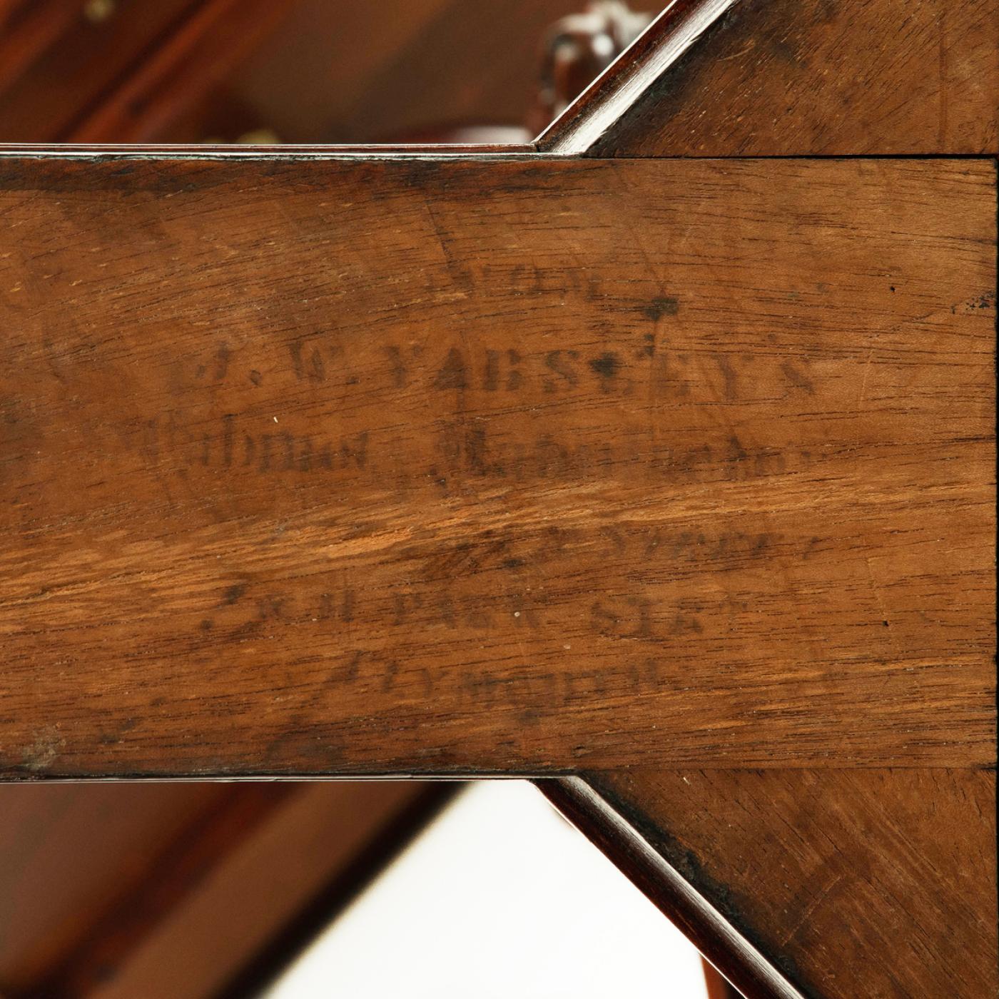 A large mahogany lectern by Yabsley of Plymouth