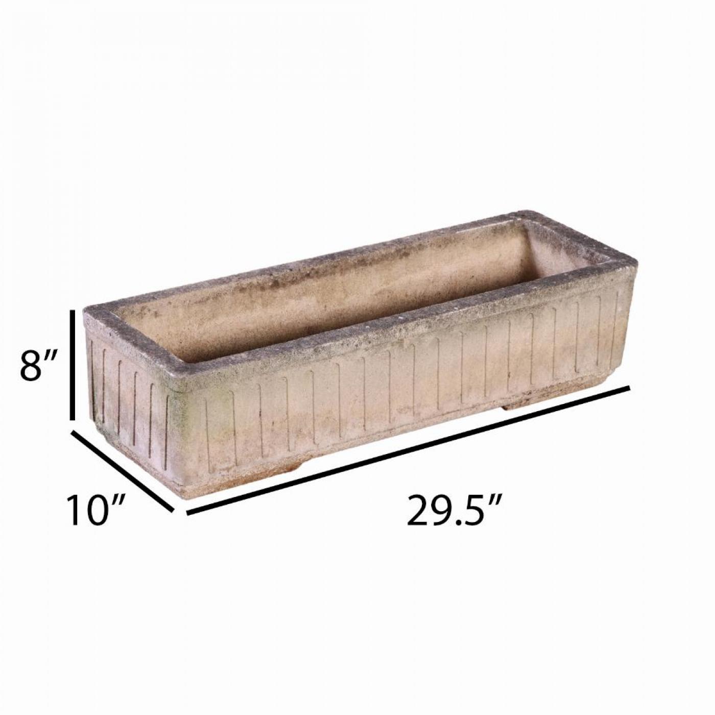 A pair of French "Grandon Fres" cast stone planters, C. 1950.