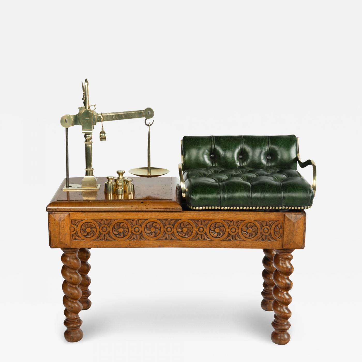 A set of Victorian oak Jockey scales by Youngs