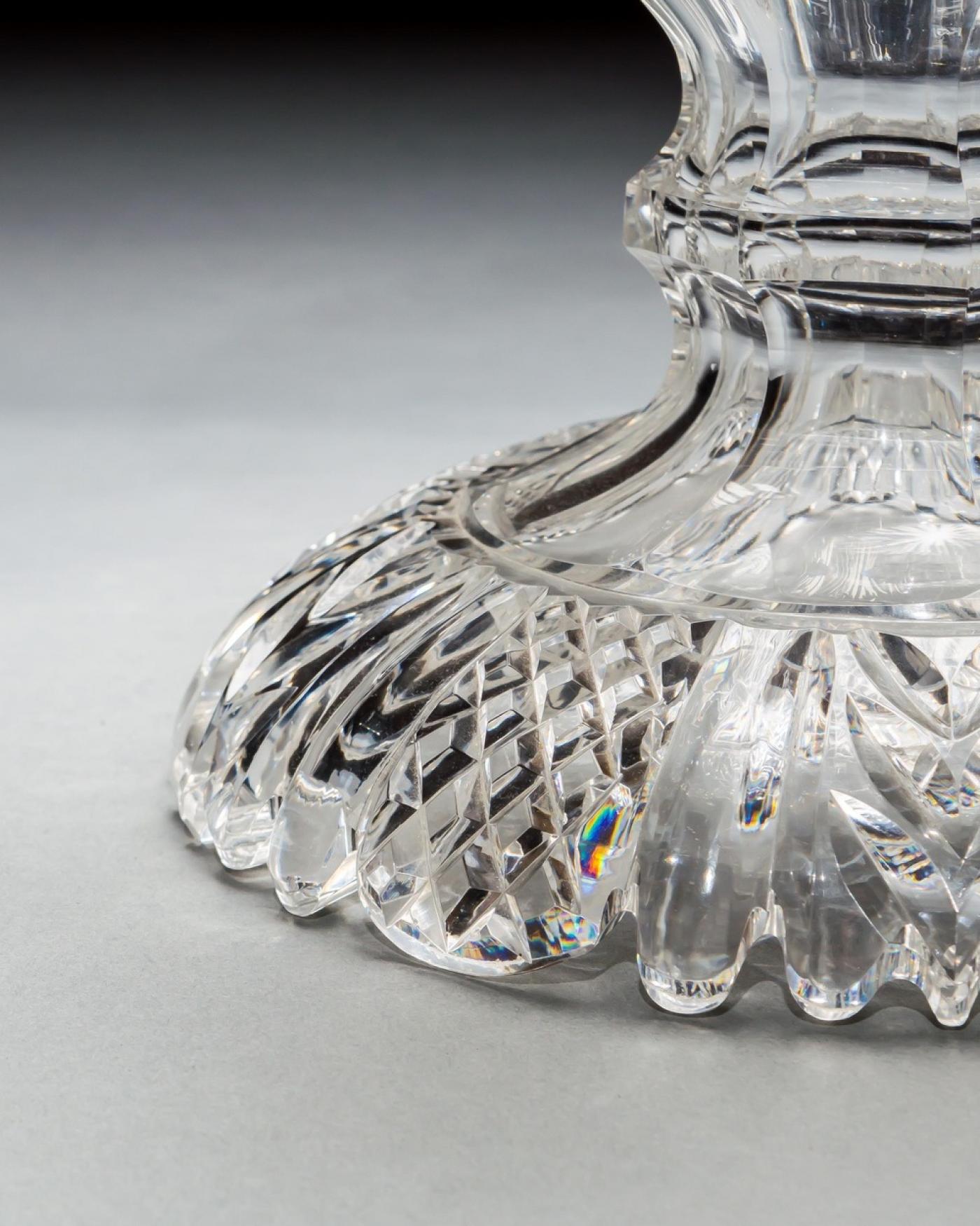 AN ELABORATELY CUT VICTORIAN BOWL