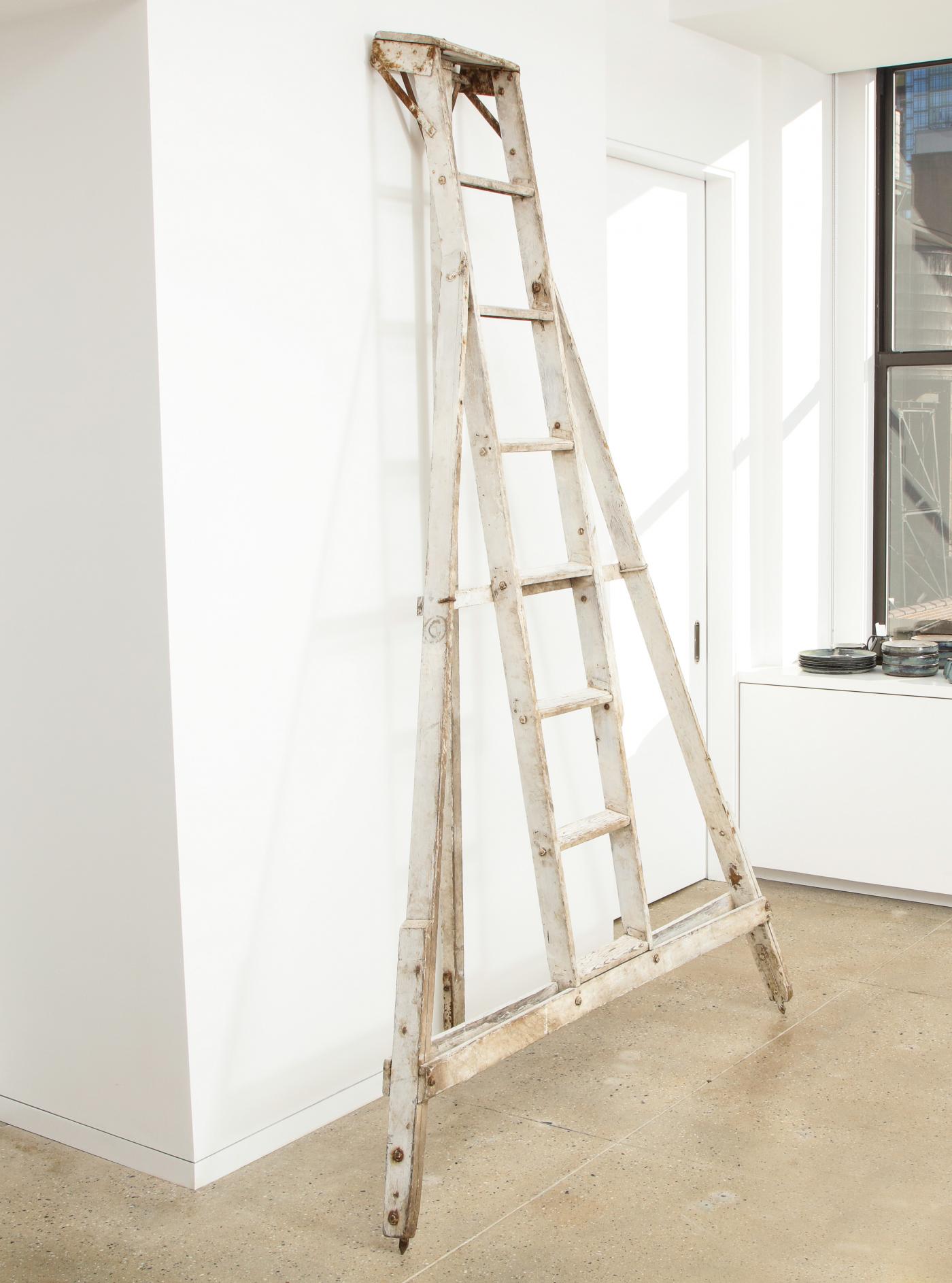 ANTIQUE FRUIT PICKING LADDER