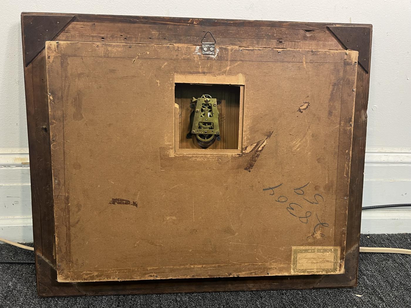 ANTIQUE PENNY OPERATED MUSICAL CLOCK SCENIC CASTLE & VILLAGE ON ...