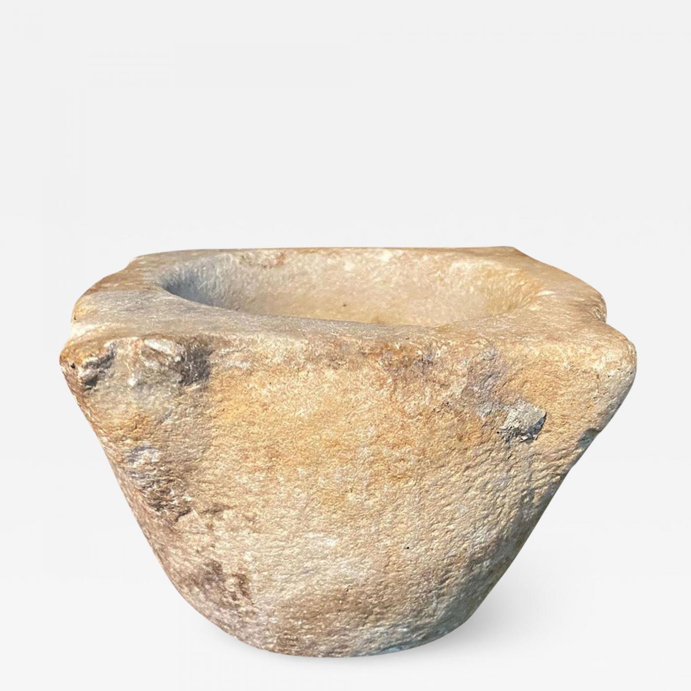 ANTIQUE SPANISH STONE MORTAR