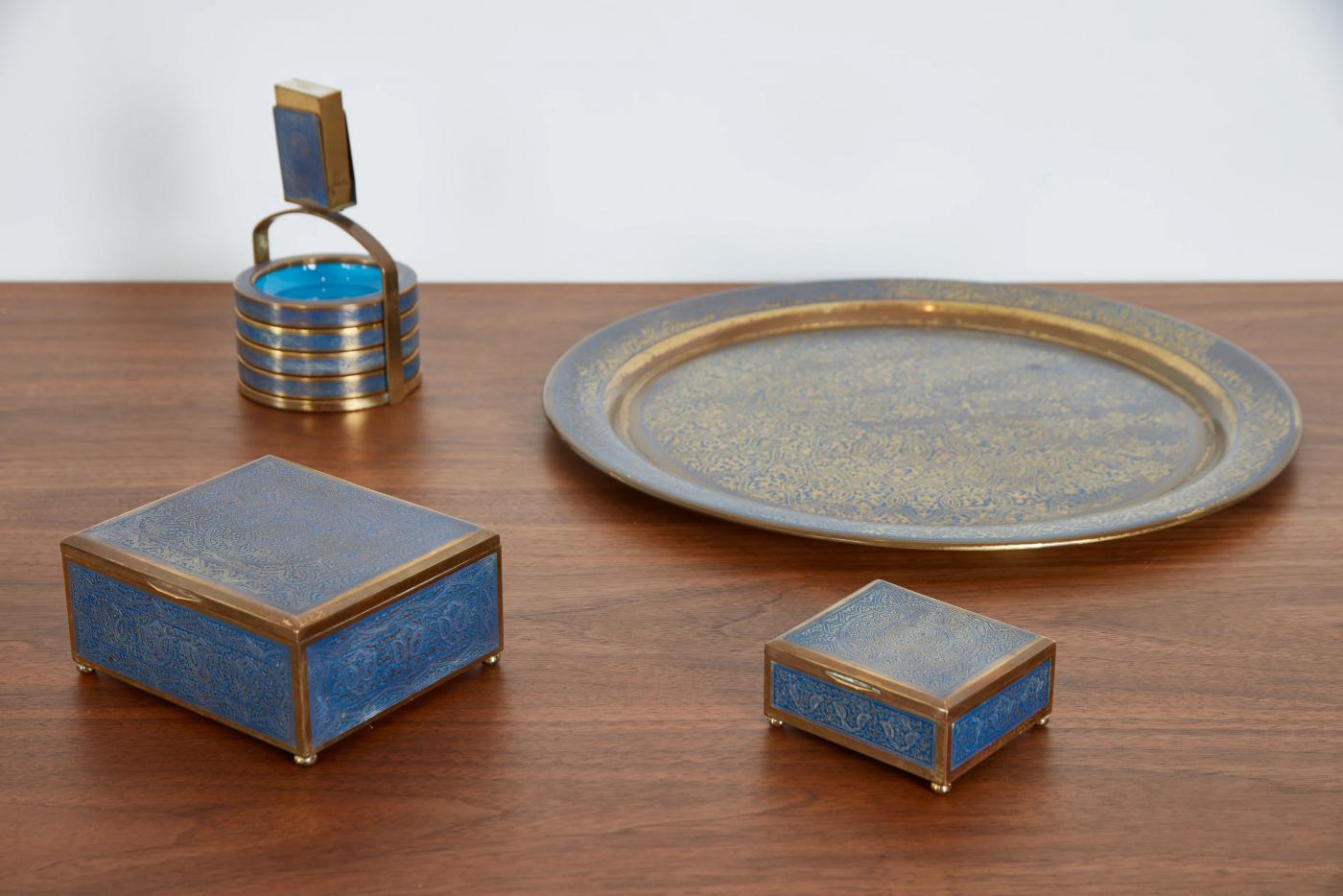 ARABESQUE TEA AND SMOKING SET FROM MARRAKESH