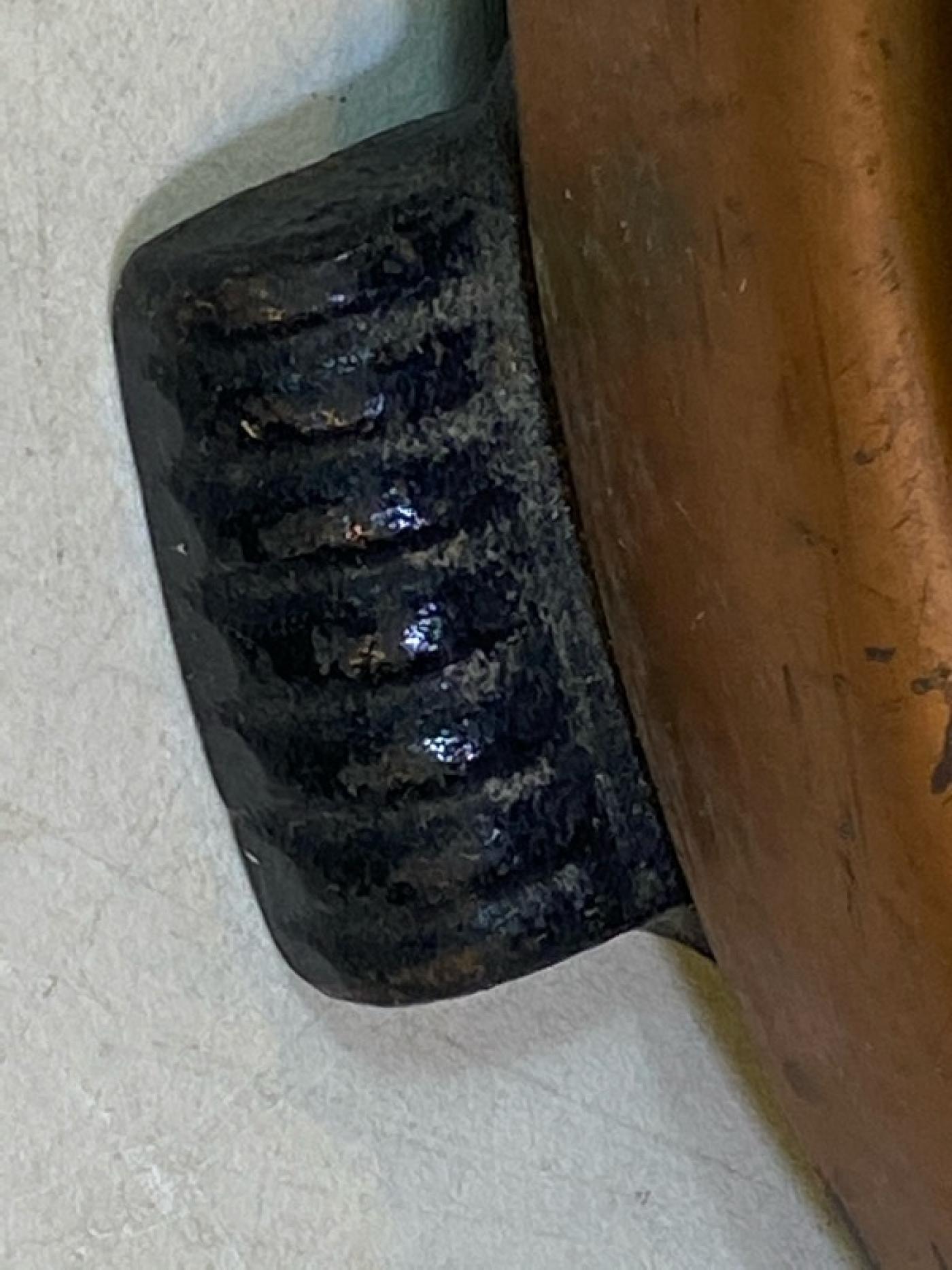 ART DECO COPPER AND CHROME ILLUMINATED RESERVATION STAND