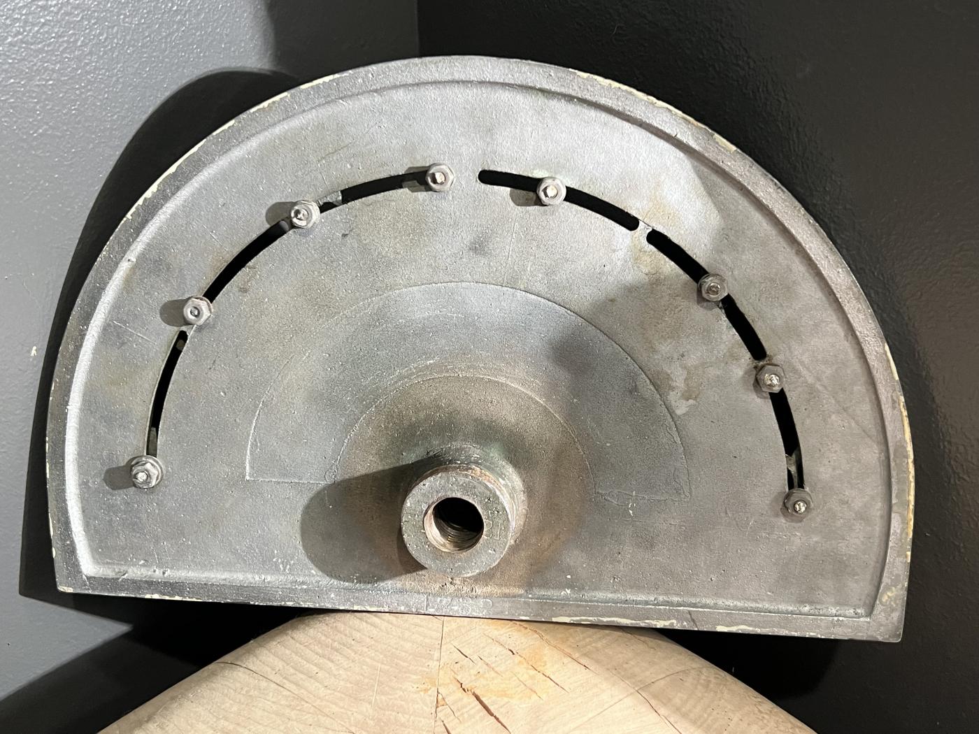 ART DECO NICKELED BRONZE ELEVATOR FLOOR INDICATOR