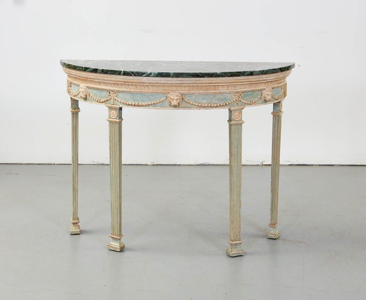 Adam Demilune Console Table