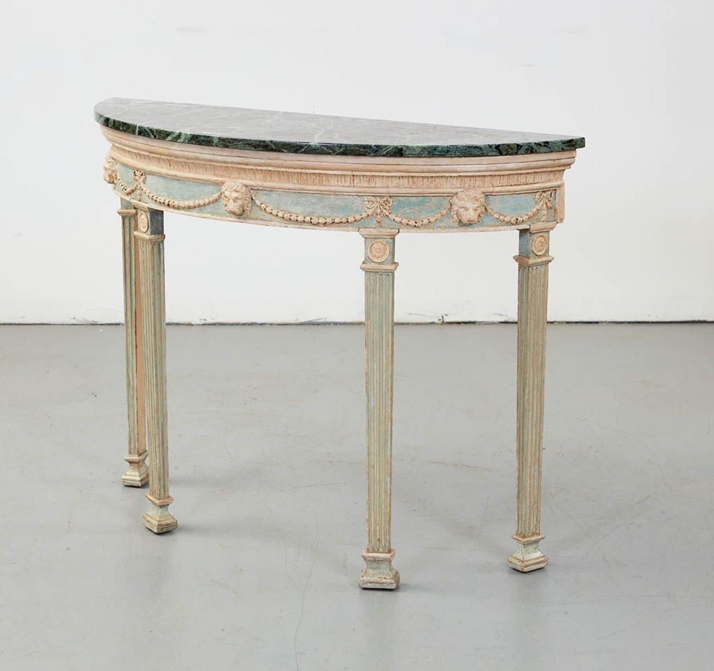 Adam Demilune Console Table