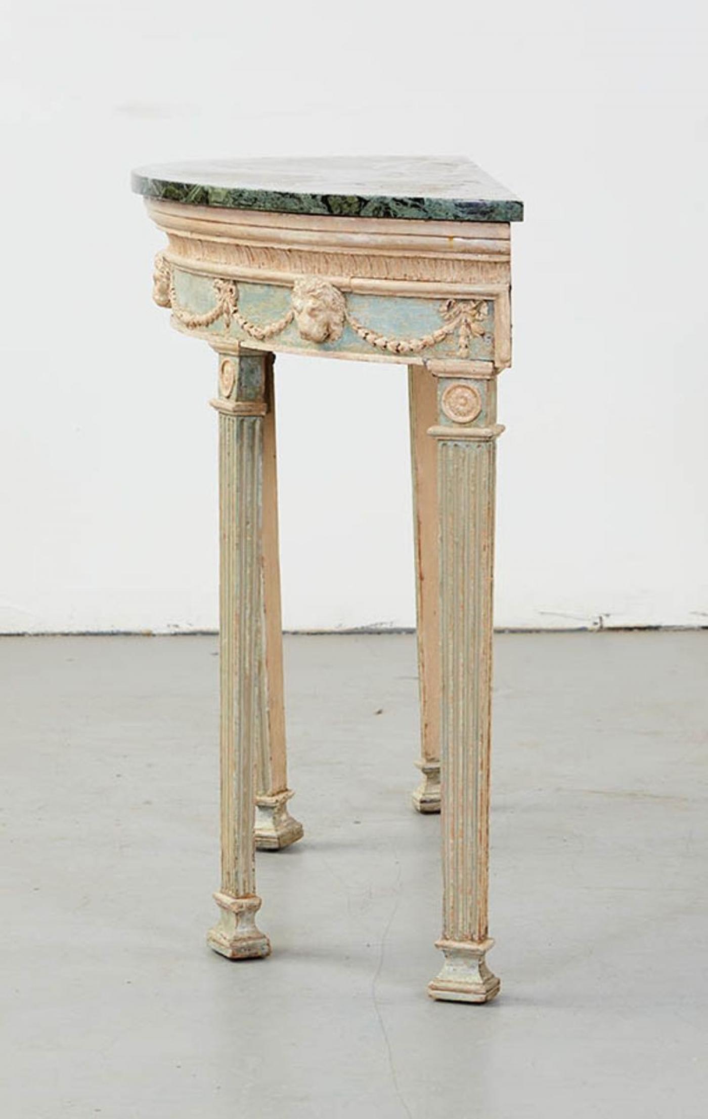 Adam Demilune Console Table