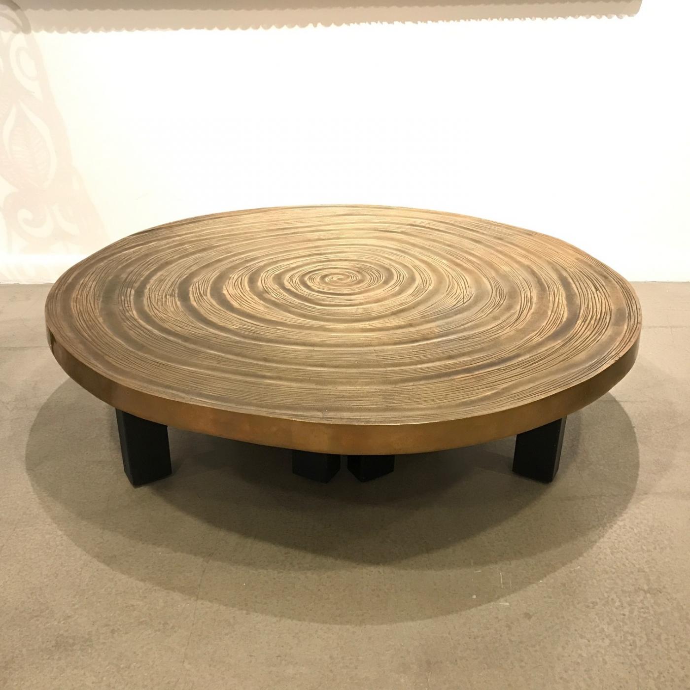 Ado Chale - Circular Bronze coffee table by Ado Chale