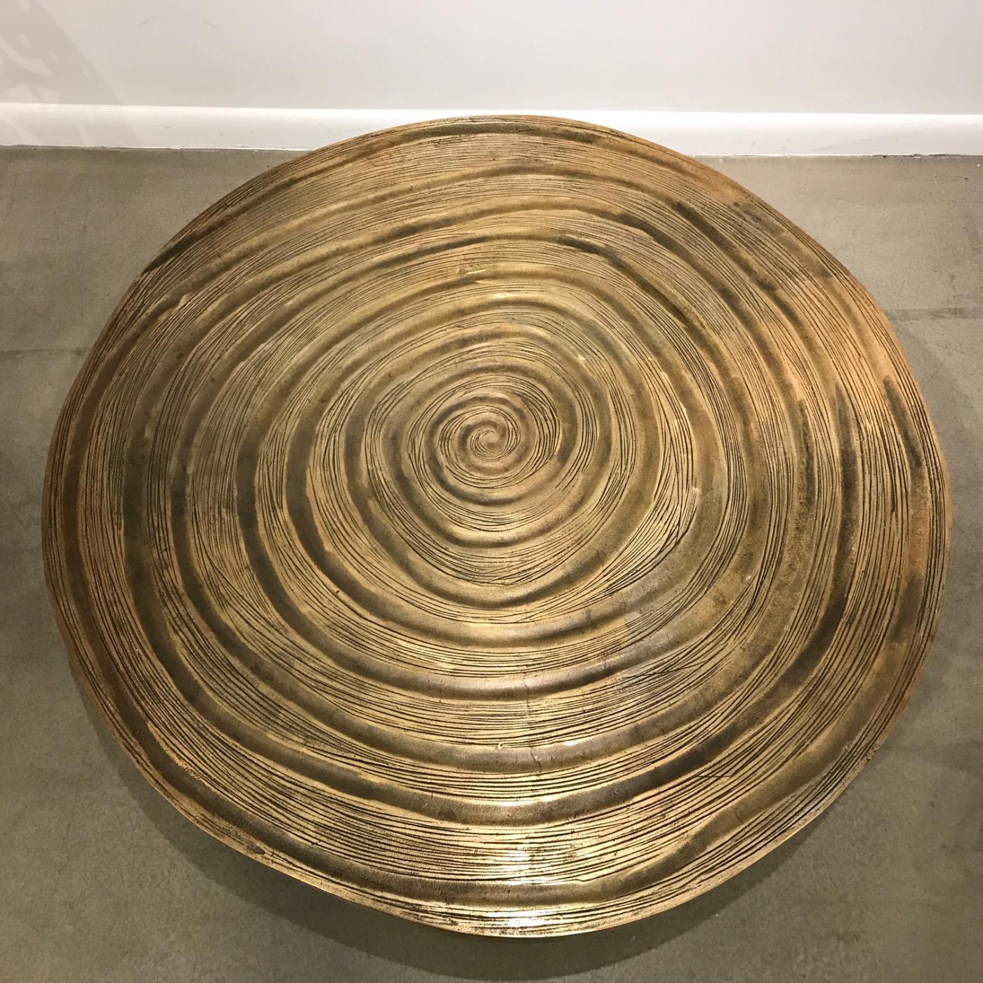 Ado Chale - Circular Bronze coffee table by Ado Chale