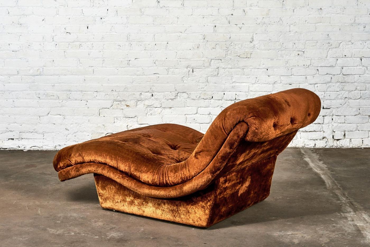 Adrian Pearsall Wave Chaise Lounge, 1970