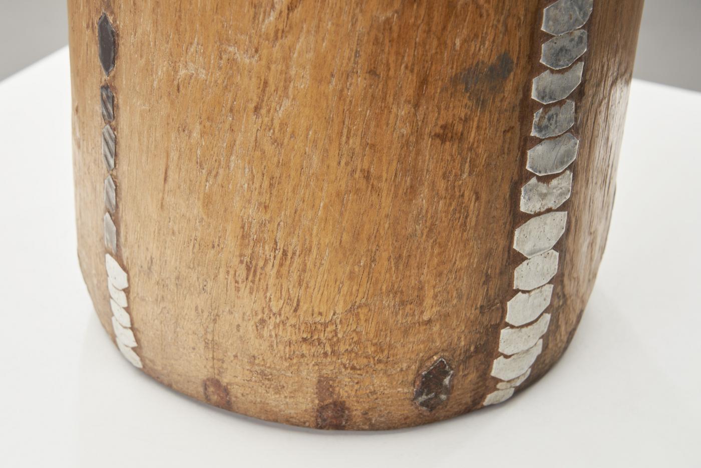 African Tutsi Wood Milk Container, Rwanda early 20th century