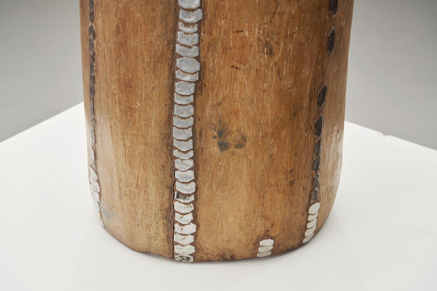 African Tutsi Wood Milk Container, Rwanda early 20th century