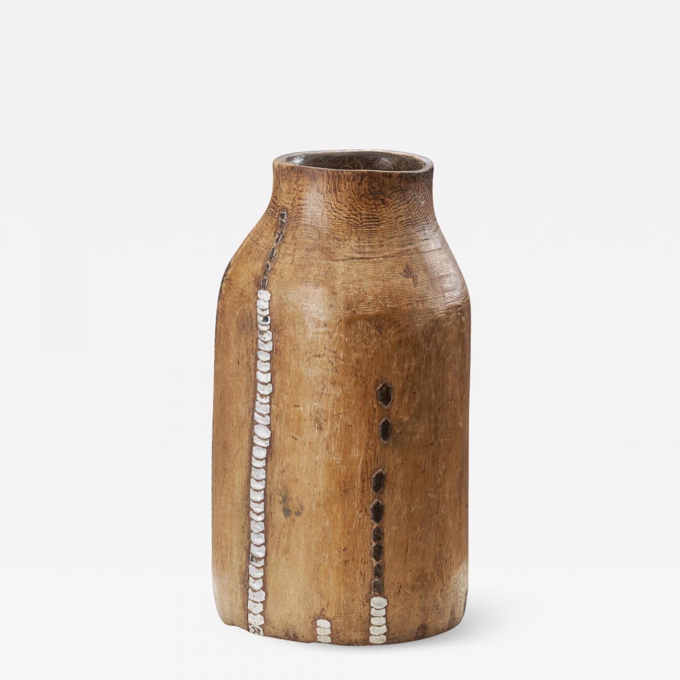 African Tutsi Wood Milk Container, Rwanda early 20th century