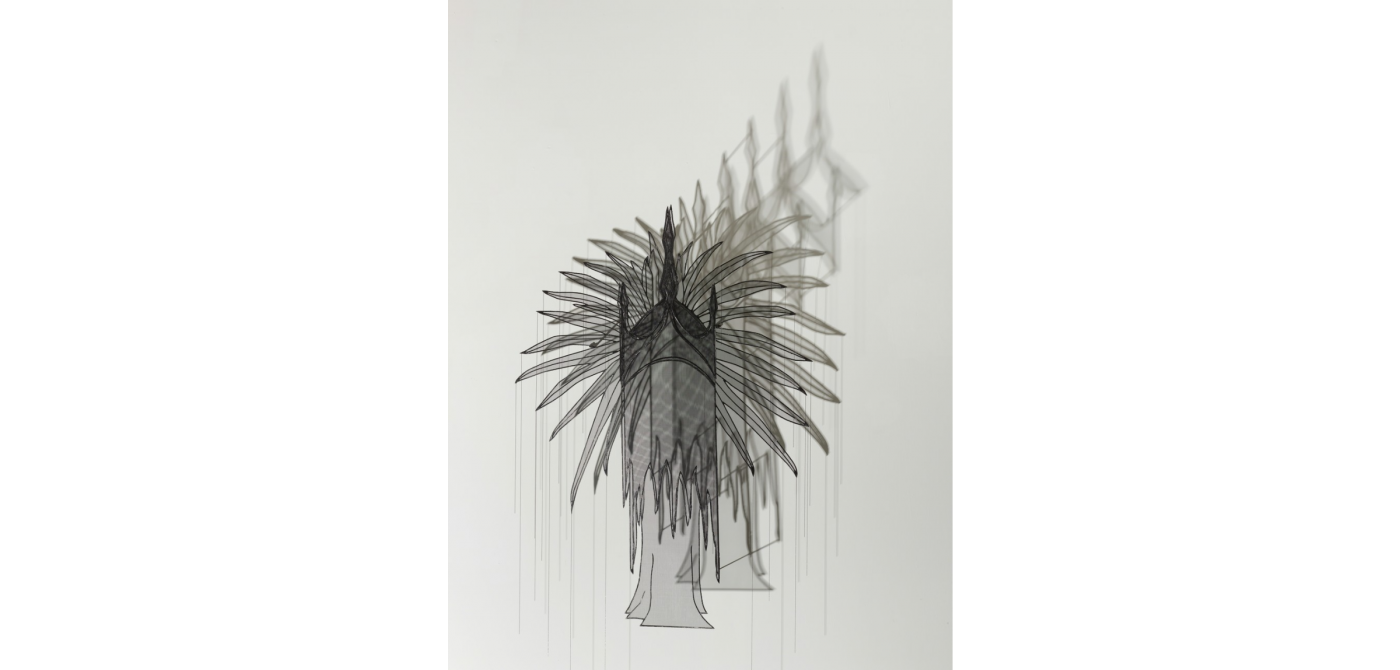 Afruz Amighi - Emperor's Headdress, 2017