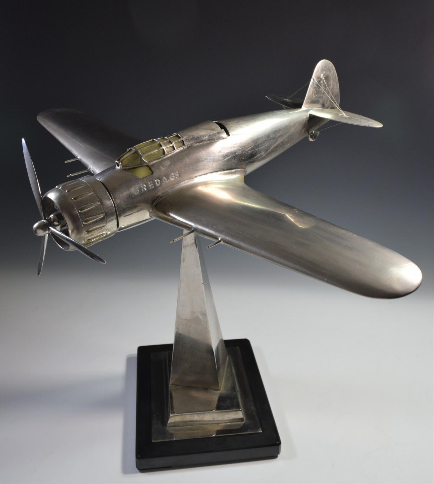Airplane Breda 65 Italy World War Two Museum Model