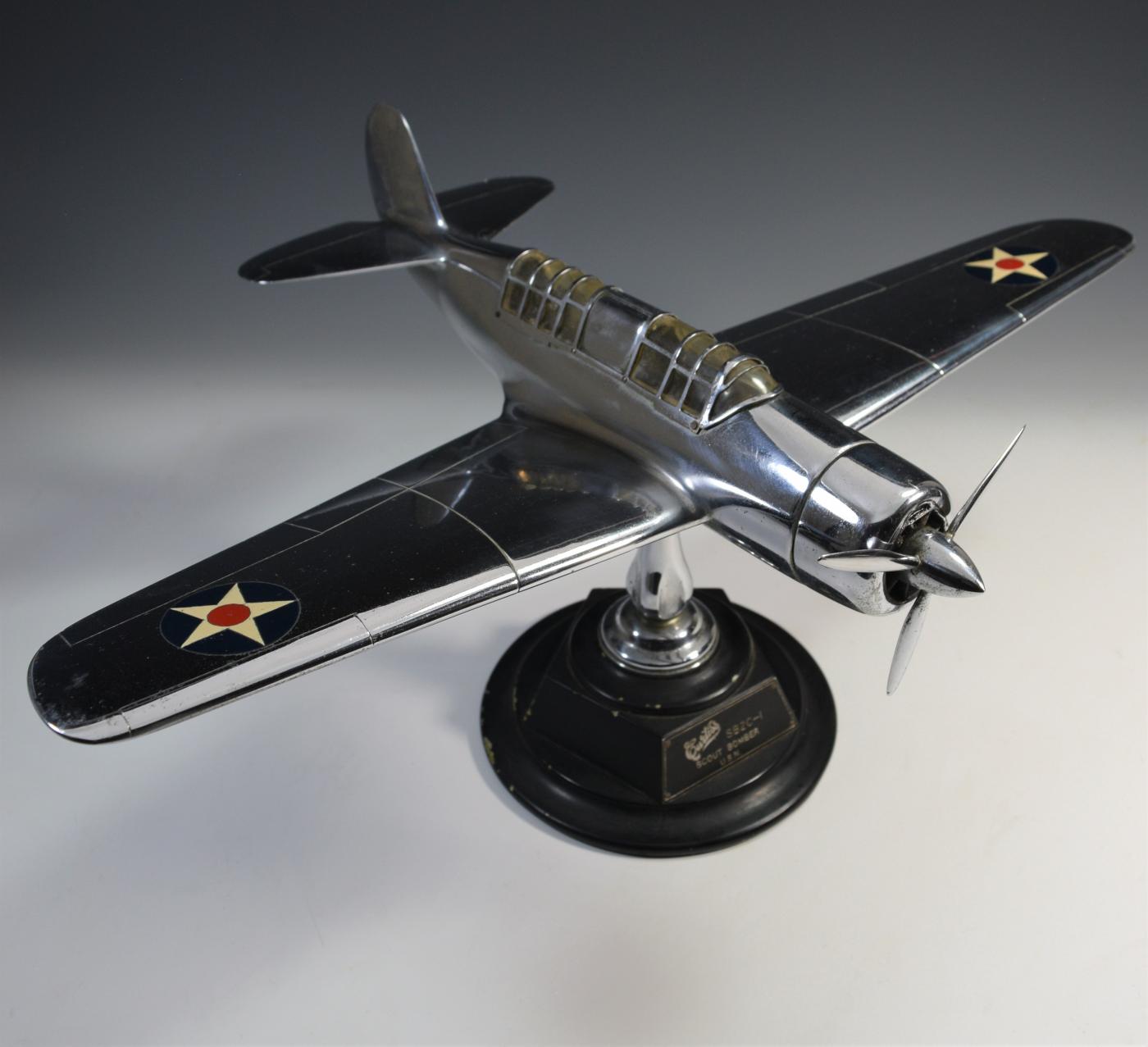 Airplane Helldiver Factory Model Curtiss Wright Desk Display 1940