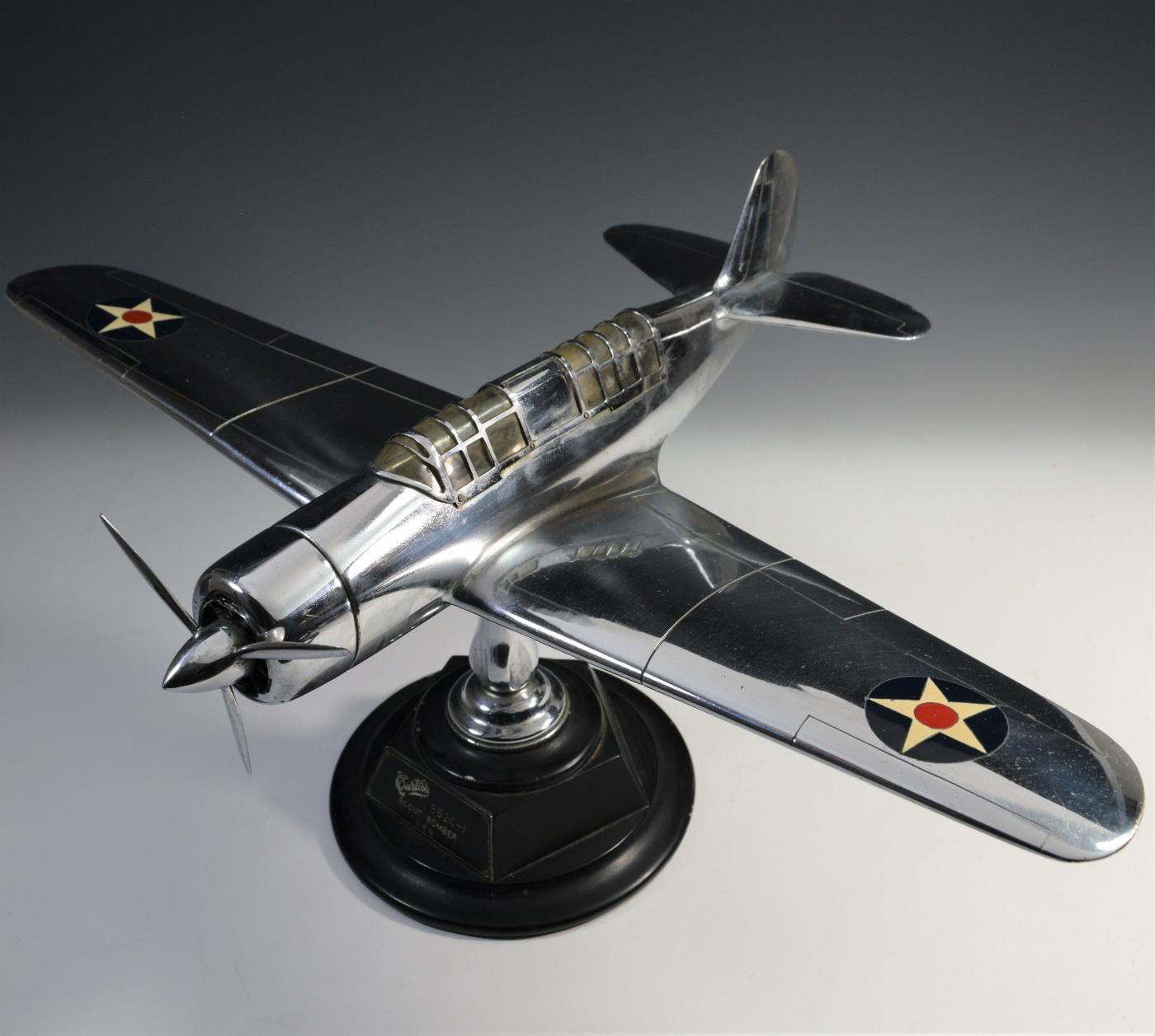 Airplane Helldiver Factory Model Curtiss Wright Desk Display 1940