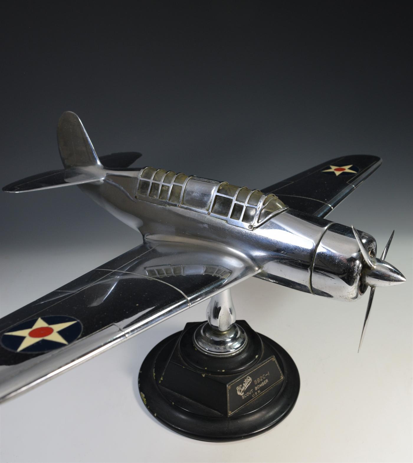 Airplane Helldiver Factory Model Curtiss Wright Desk Display 1940