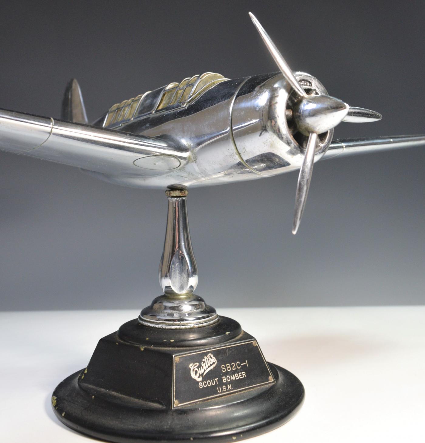 Airplane Helldiver Factory Model Curtiss Wright Desk Display 1940