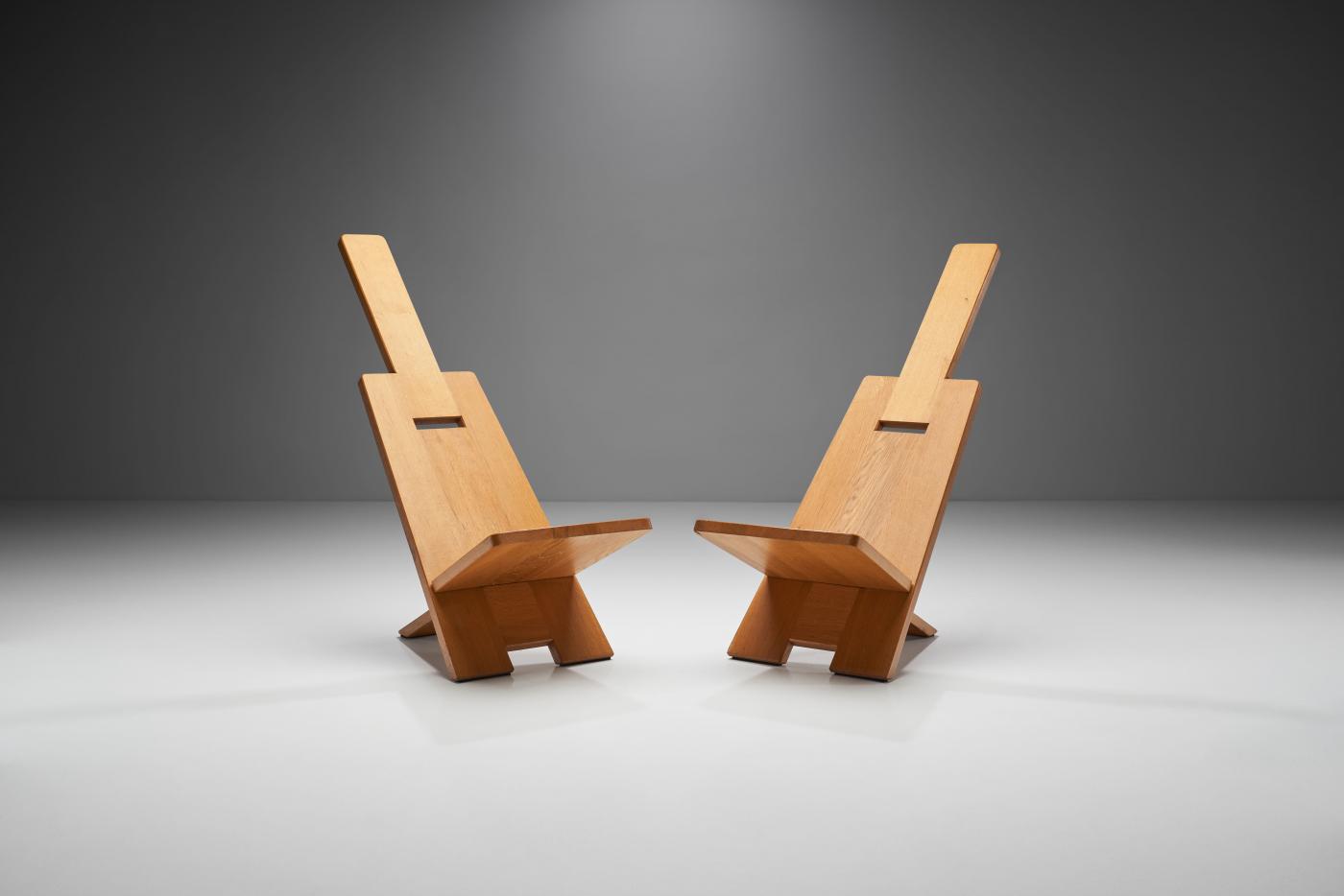 Alain Gaubert - Pair of Alain Gaubert “Africanist” Chairs, France 1980s