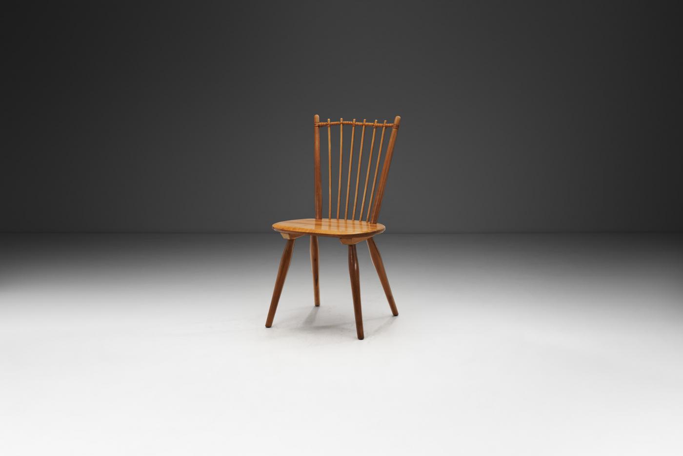 Albert Haberer - Albert Haberer Cherry Wood Chair for Hermann Fleiner ...