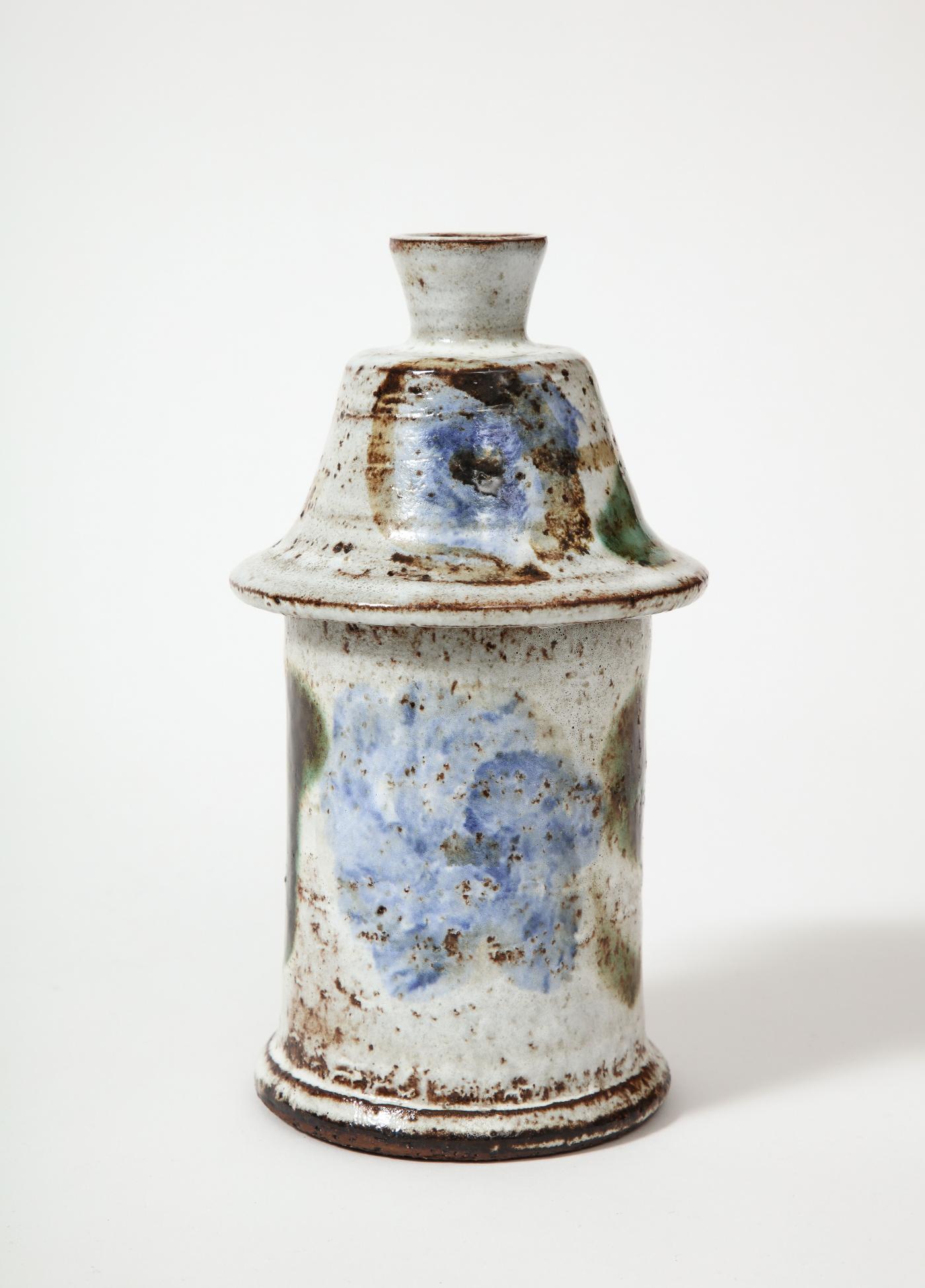 Albert Thiry - Glazed Ceramic Two-Part Jar/Candle Holder by Albert ...