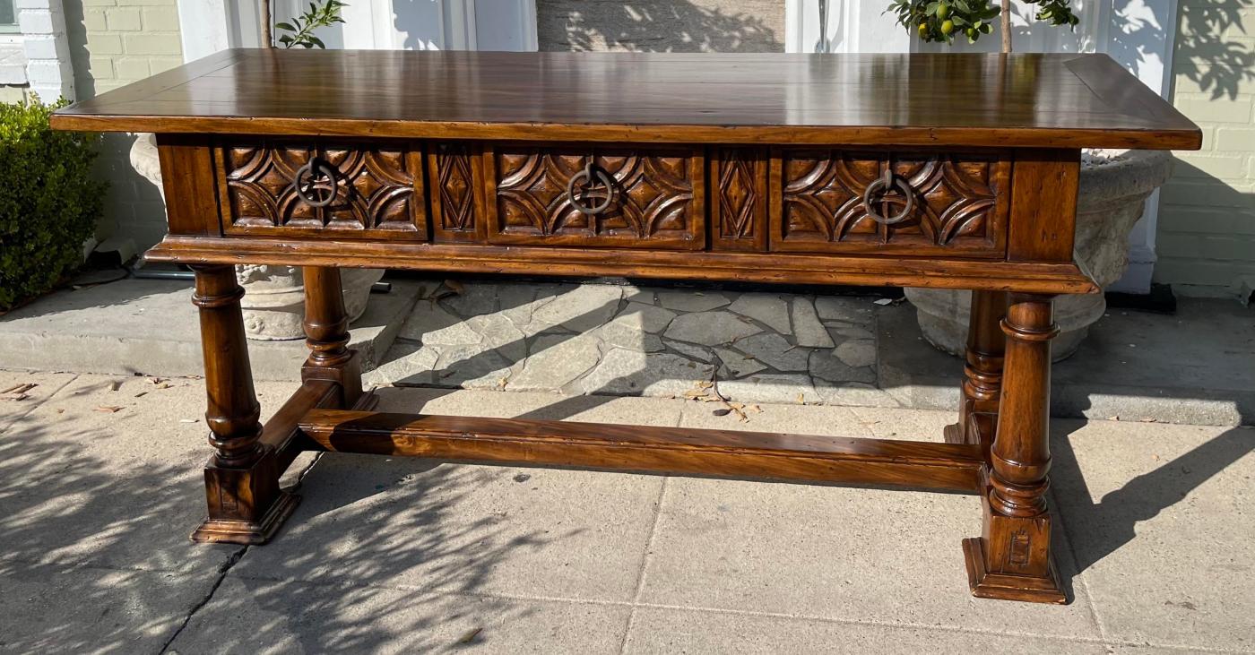Alfonso Marina - Alfonso Marina Spanish Colonial Entryway Console Table