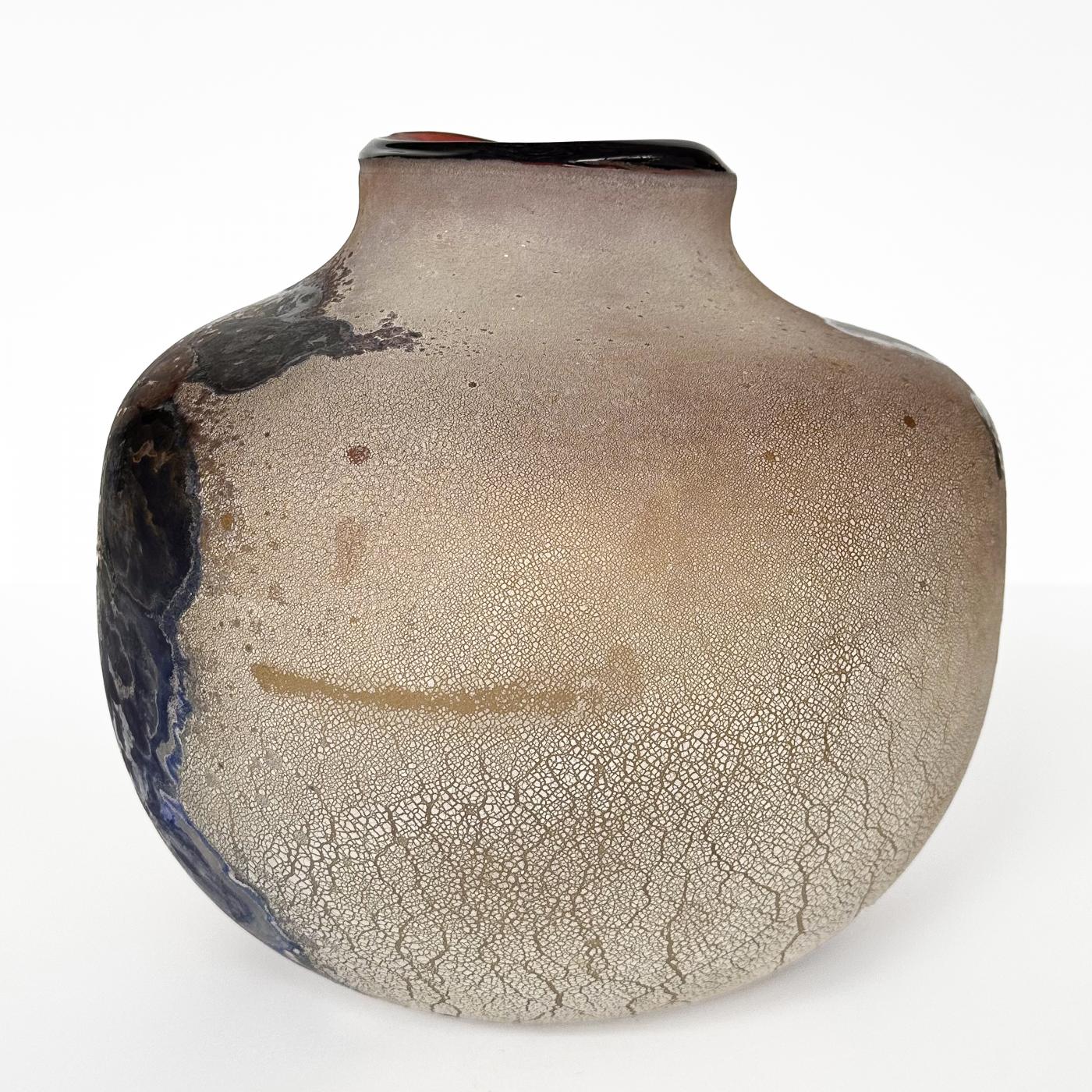 Alfredo Barbini - Rare Alfredo Barbini Large Scavo Murano Glass Vase