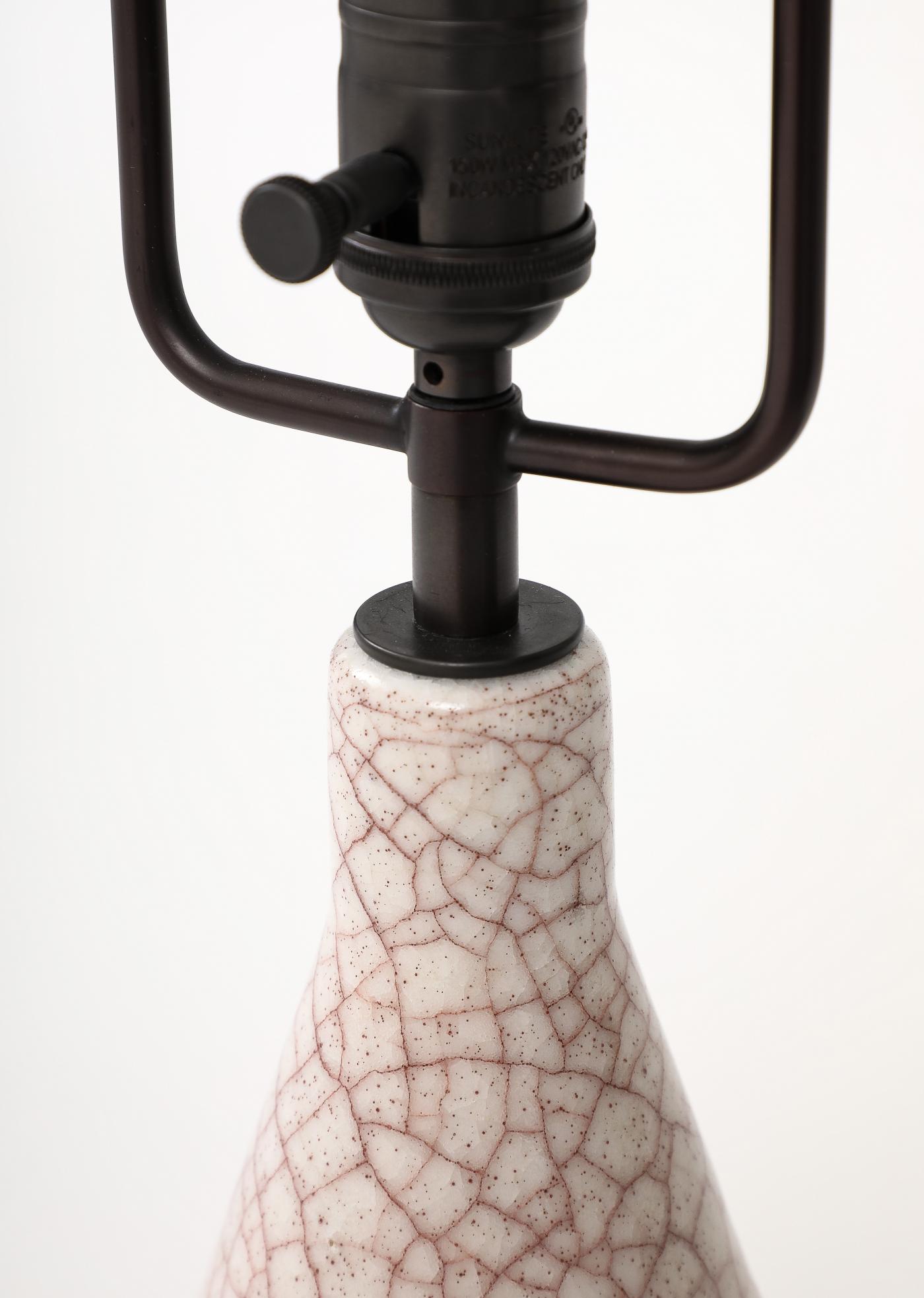 Alice Colonieu - Glazed Ceramic Table Lamp Attributed to Alice Colonieu ...