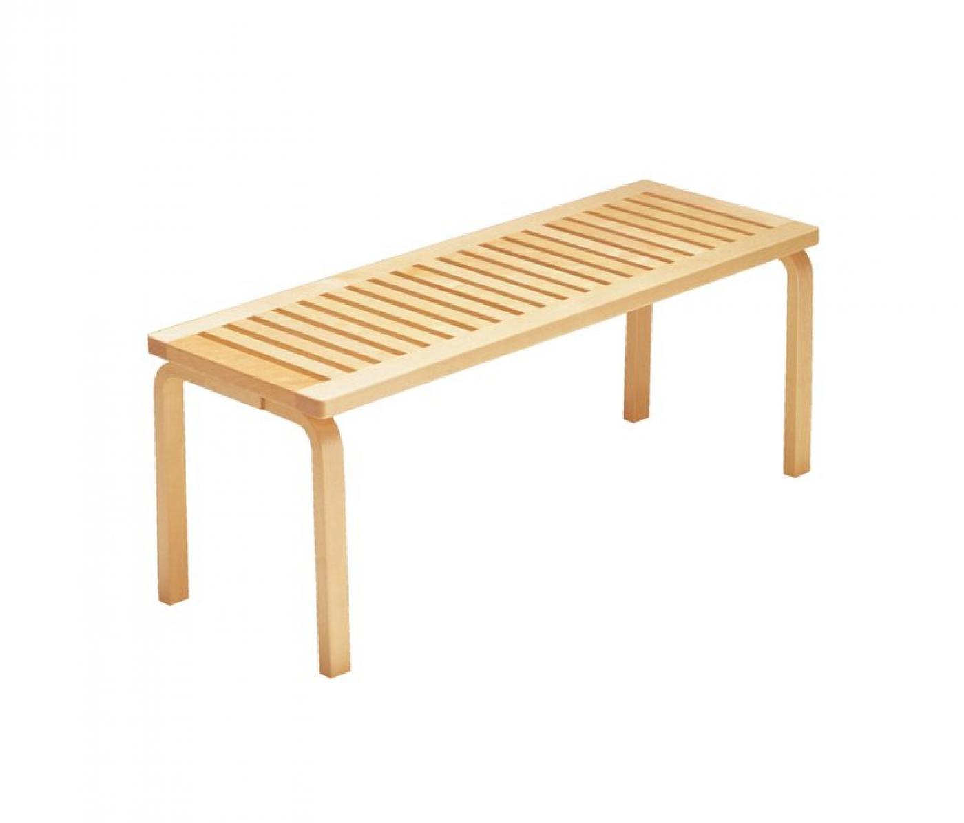 Alvar Aalto Re Edition - Alvar Aalto 153A Bench for Artek in Black Lacquer