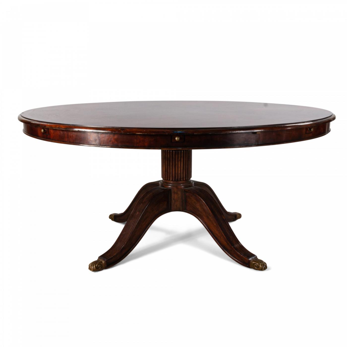 American Empire Style Round Conference Table