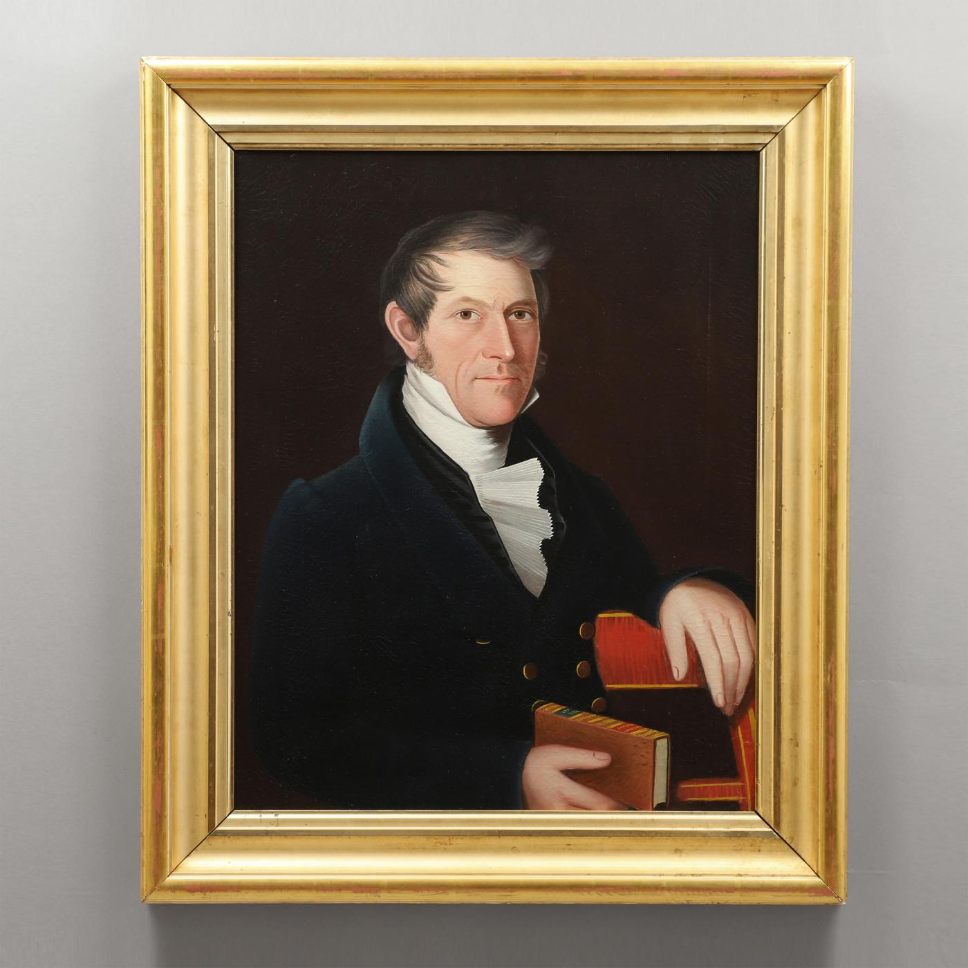 Ammi Phillips - A Pair of Portraits, Samuel Callender and Sarah Jane Howell