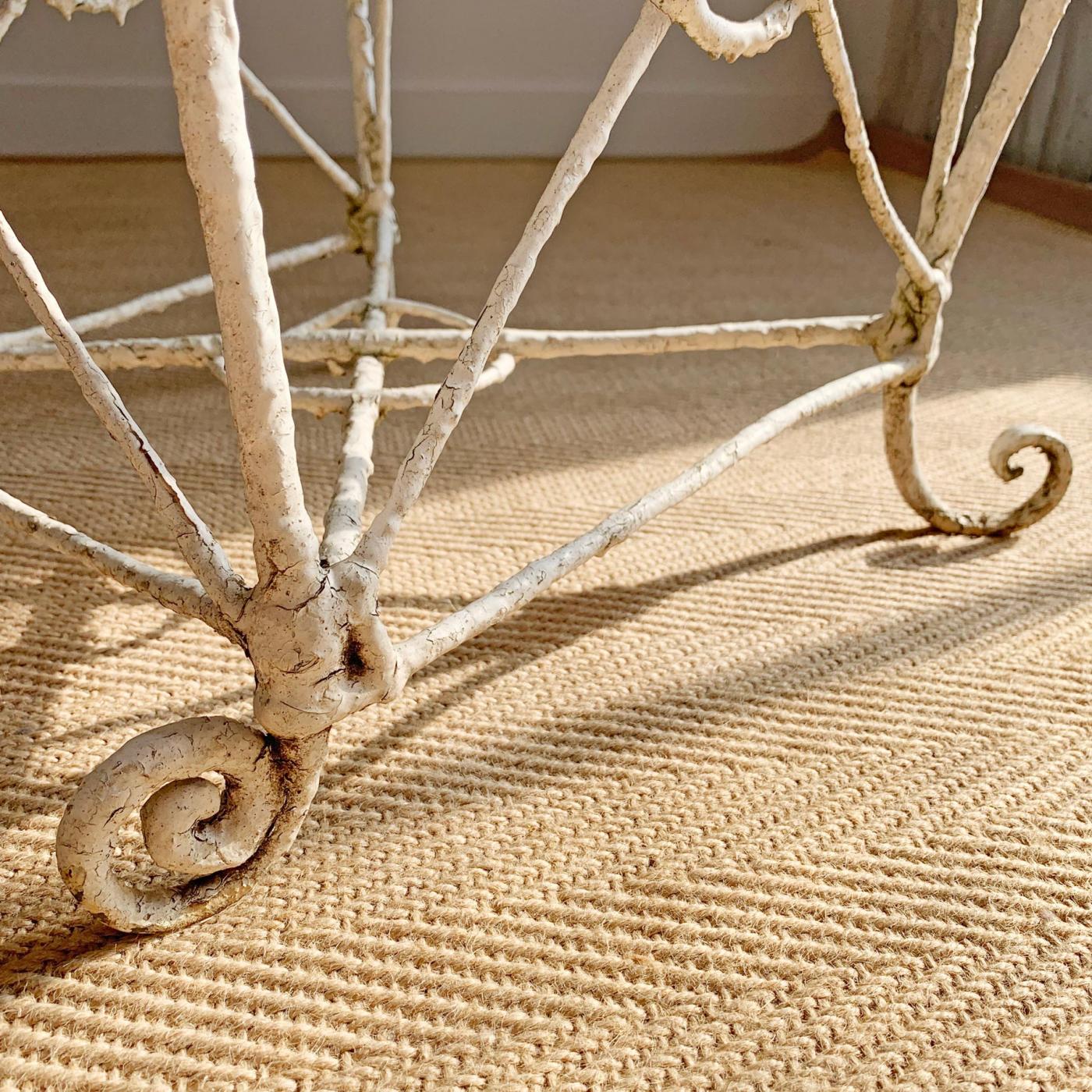 An Ornate Regency Wirework Iron Chair