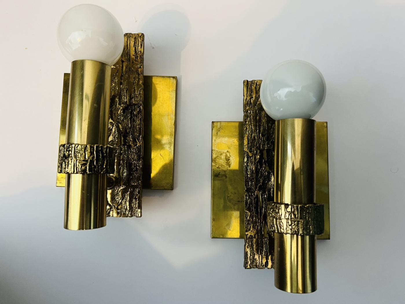 Angelo Brotto - Angelo Britton Esperia 1960 Italian Mid Century Wall Lamps