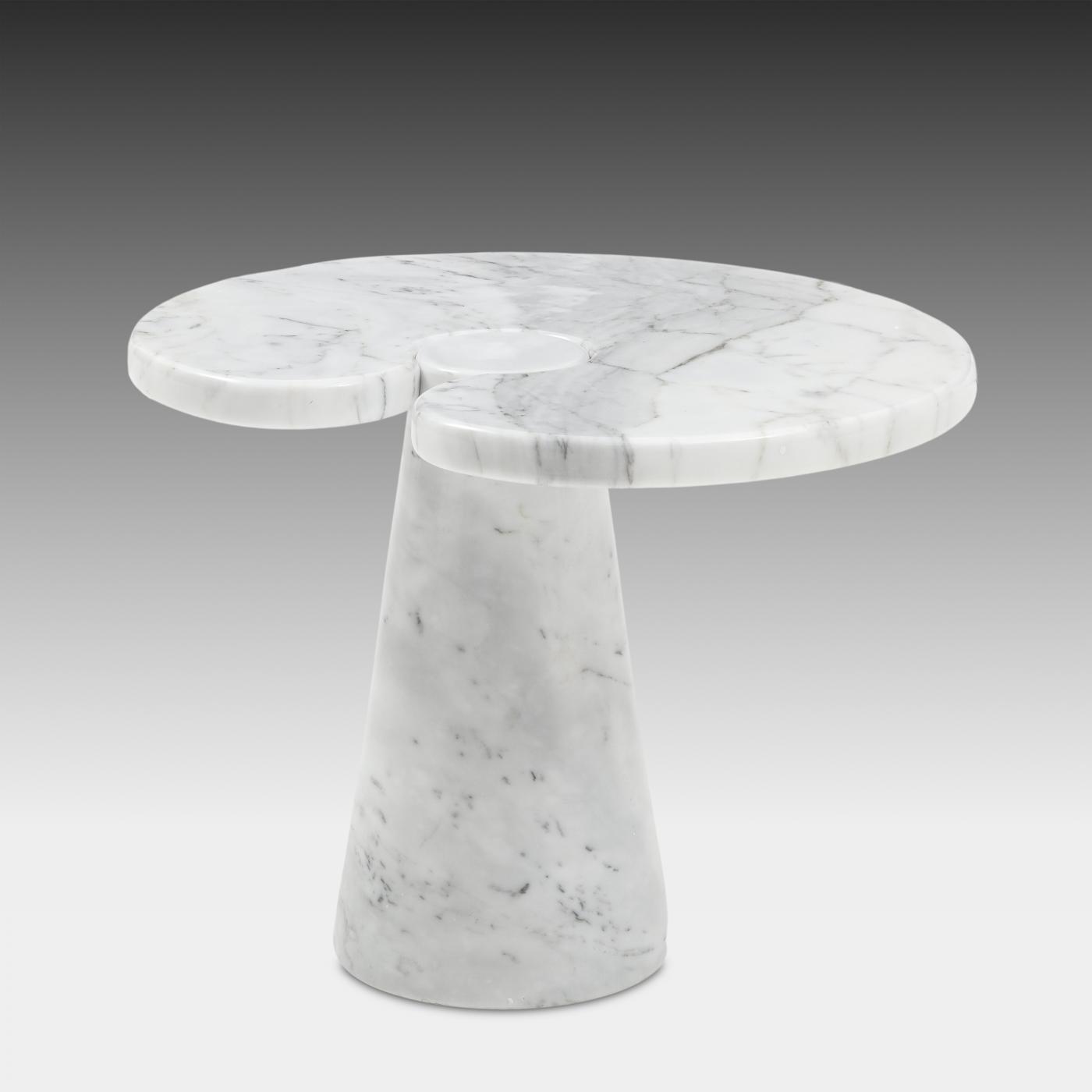 Angelo Mangiarotti - Carrara Marble Side Table from 'Eros' Series by ...
