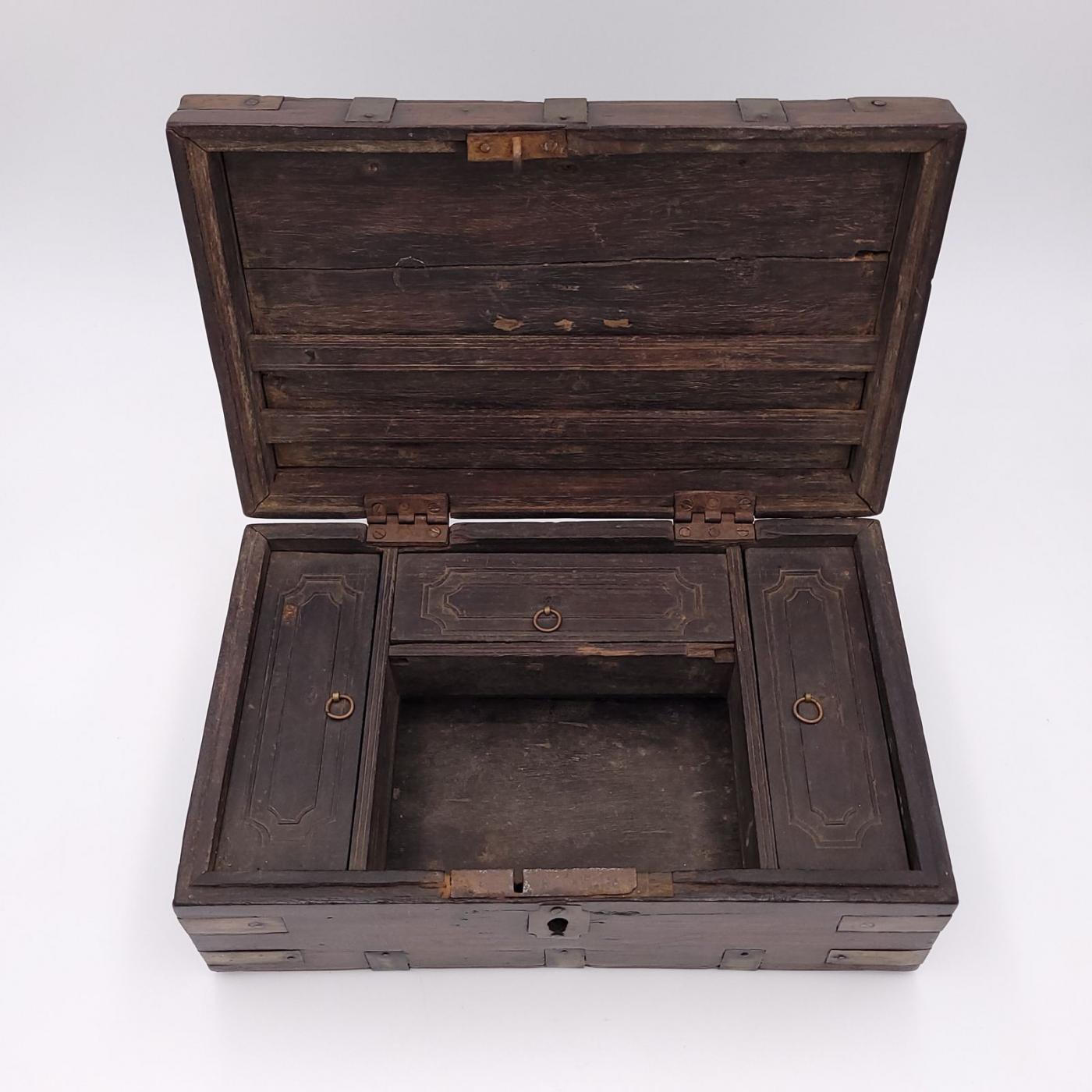 Anglo-Indian Brass Mounted Campaign Trunk, circa 1870