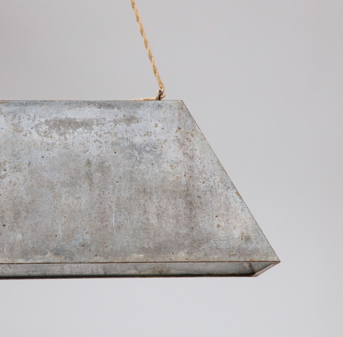 Anodized Steel, Industrial Ceiling Light, United States, 20th C,