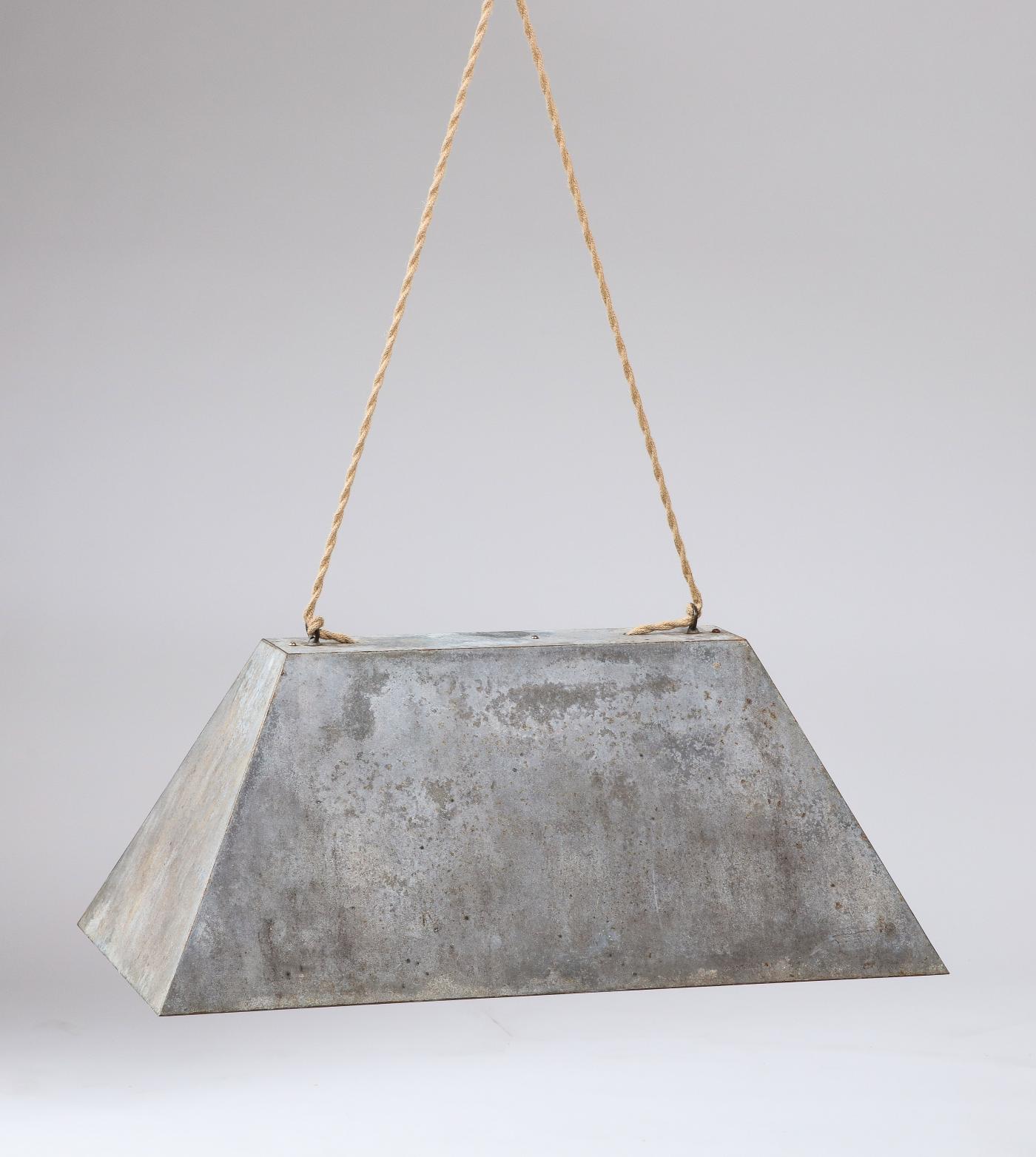 Anodized Steel, Industrial Ceiling Light, United States, 20th C,